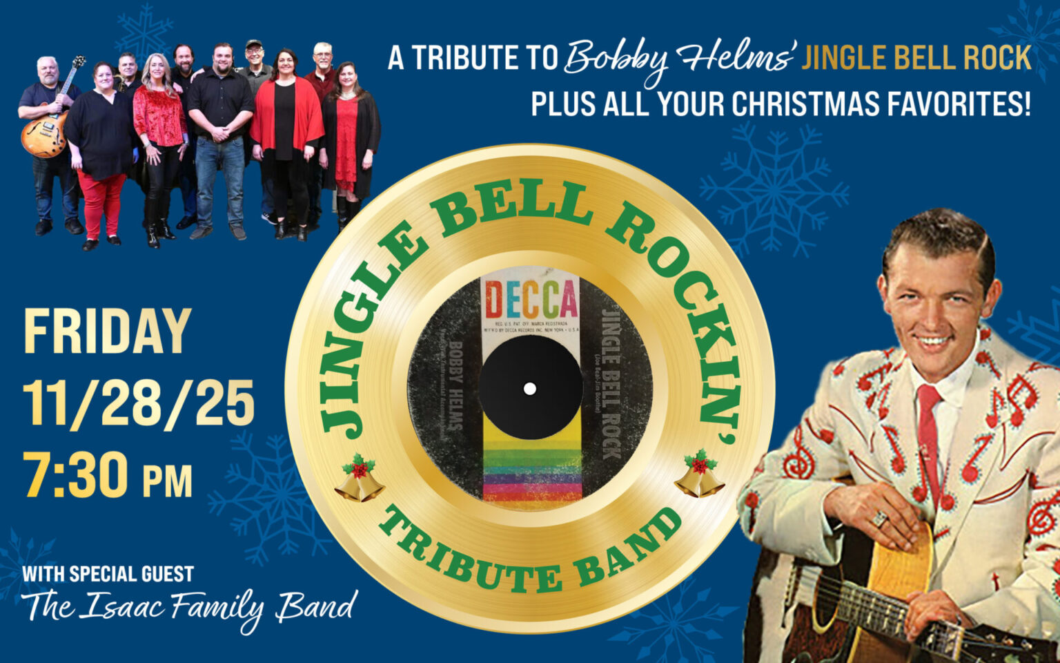 Jingle Bell Rockin’ Tribute Band - Brown County Playhouse